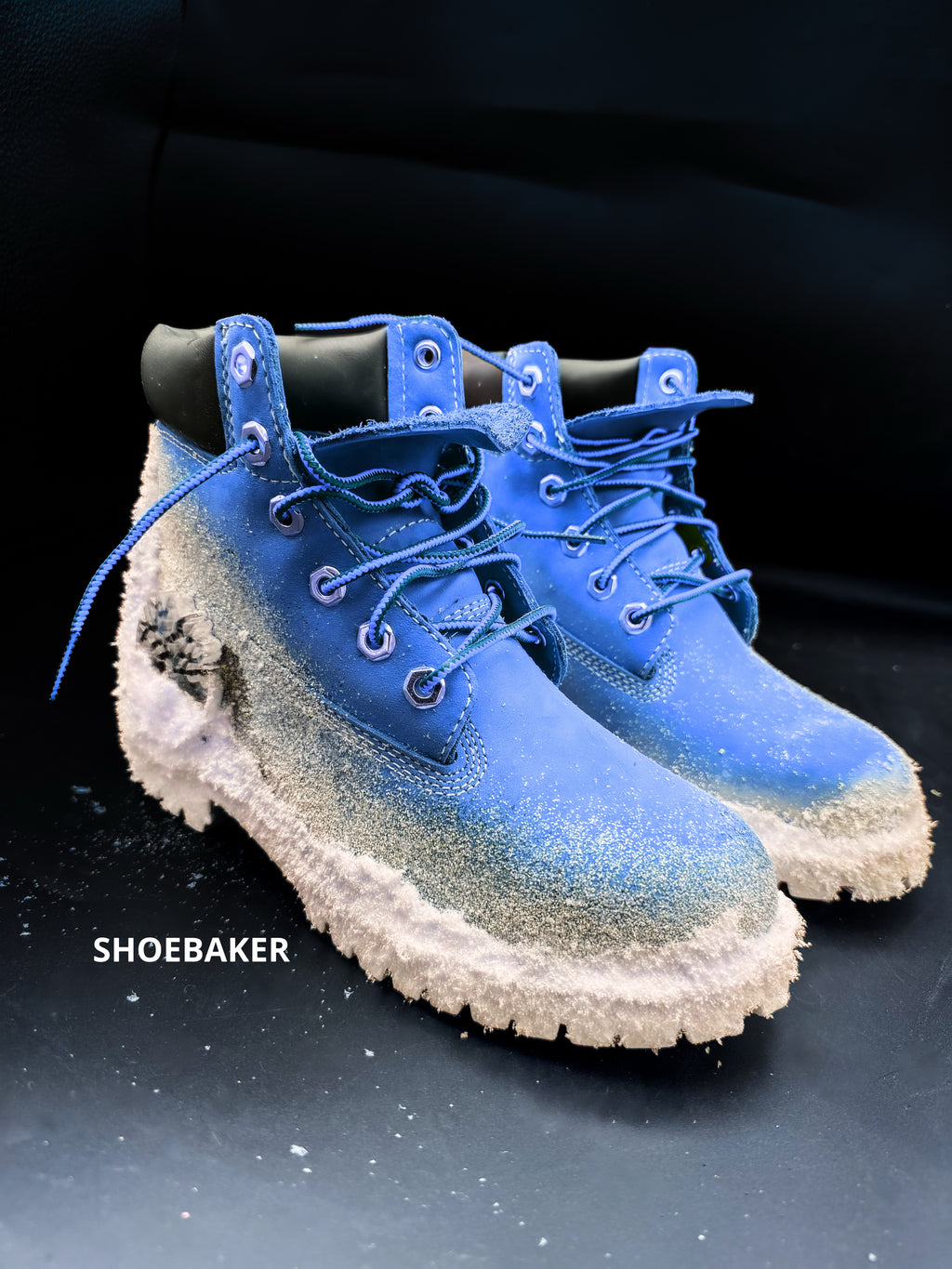 ICEY-BLUE TIMBS by shoebaker – Shoe Baker ATL